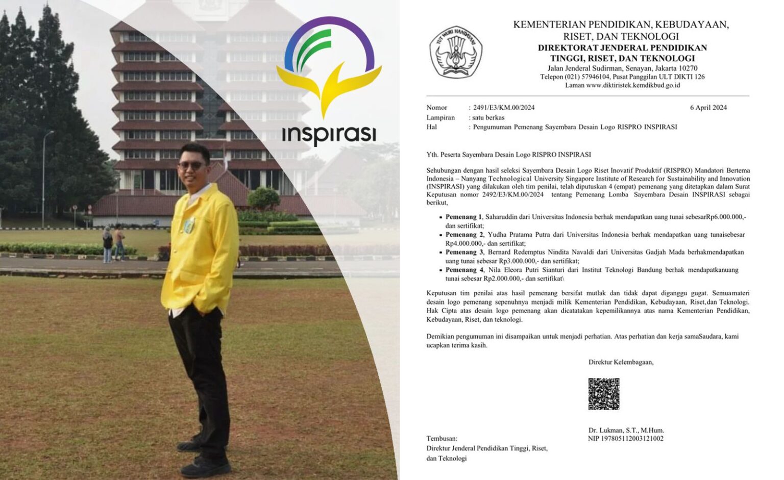 Ikuti Sayembara Desain Logo dari Ditjen Dikti Ristek, Mahasiswa FIK UI ...